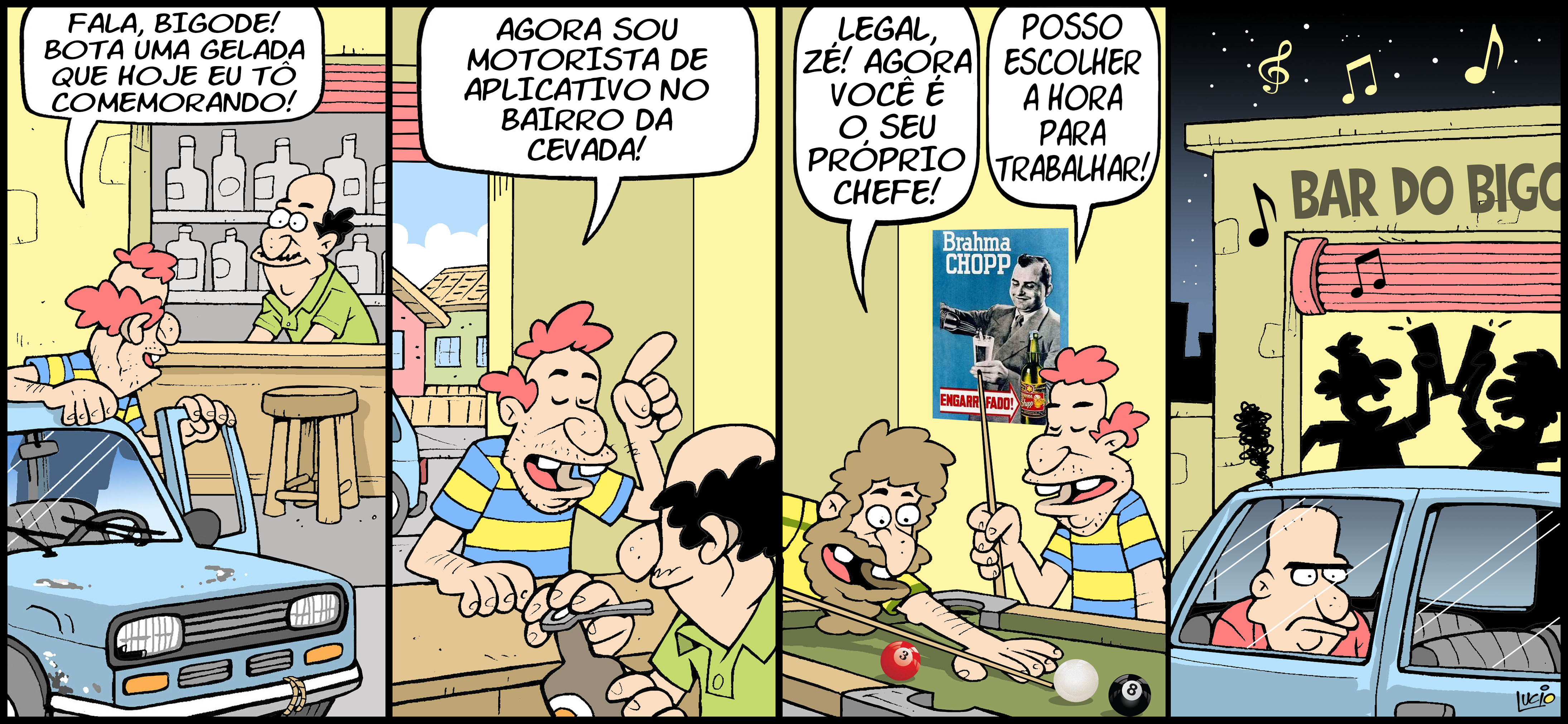 Comece o dia com humor com as tirinhas de Theo e Edibar
